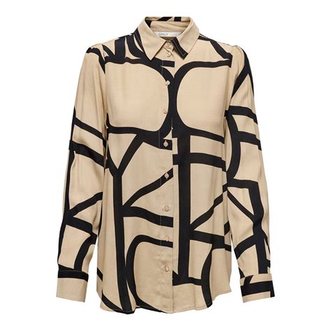 Lava Oversized Πουκάμισο Only Μπεζ 15283399 Must Store