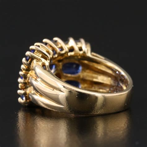 Sterling Sapphire And Diamond Ring Ebth