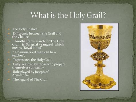 The Holy Grail Facts What Is The Holy Grail Yyip