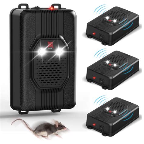 Ultrasonic Rodent Repeller For Cars And Indoor 4 Packs