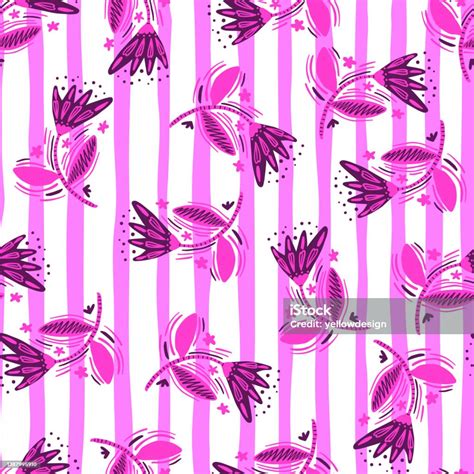 민속 스타일의 꽃과 잎과 매끄러운 패턴 순진한 예술 추상 꽃 벽지 가능성에 대한 스톡 벡터 아트 및 기타 이미지 가능성 고풍스런 귀여운 Istock