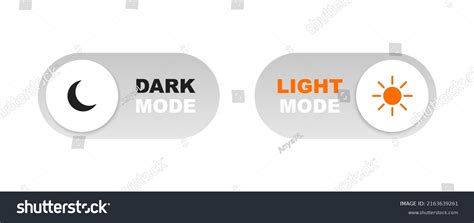 Day Night Mode Switch On Off Stock Vector Royalty Free Shutterstock