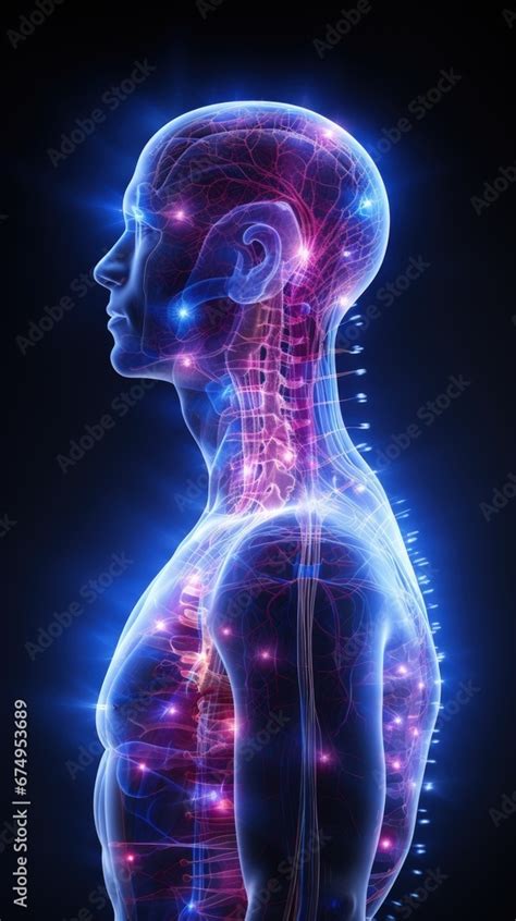 Human Brain Signal Deep Learning Concept Human Head And Brain Different Kind Of Waveforms