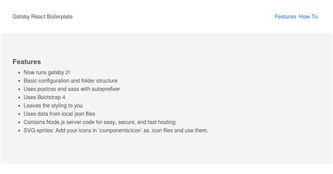 Gatsby React Boilerplate Codesandbox