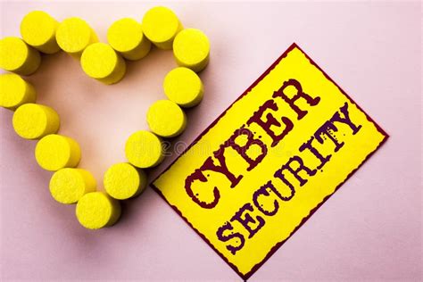 Handwriting Text Writing Cyber Security Concept Meaning Online Prevention Of Attacks Viruses