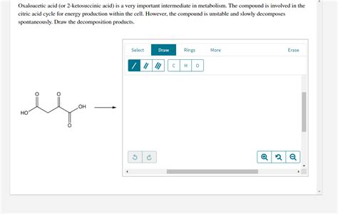 Decomposition Of Oxaloacetic Acid