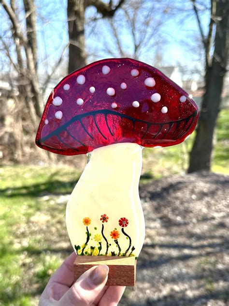 Forest Mushroom Fused Glass Class Art At The Bodega