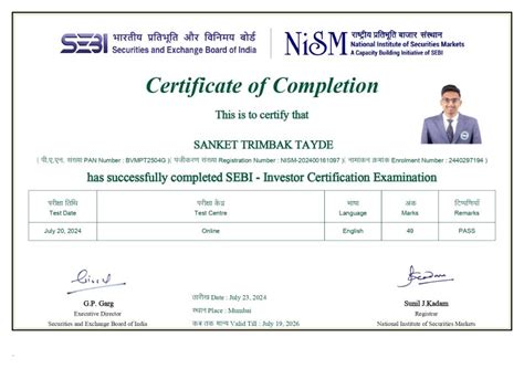Sanket Tayde On Linkedin Financialliteracy Sebi Nism Investment Investorawareness