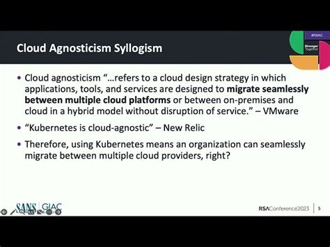 Rsa Conference Talk Cloud Agnostic Or Devout How Cloud Native Security Varies In Eks Aks