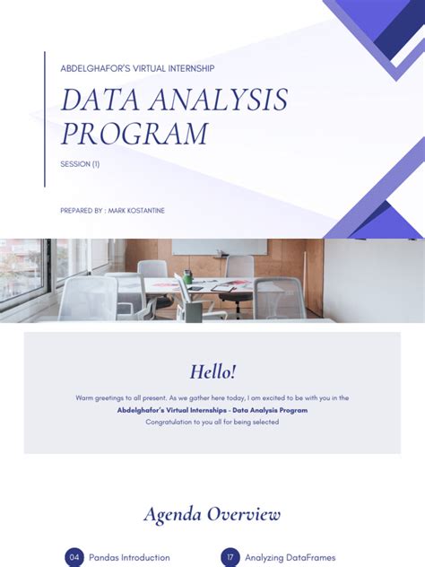 Data Analysis Program Session 1 Pdf