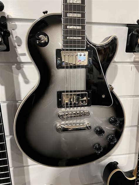 Epiphone Les Paul Custom Silverburst Reverb