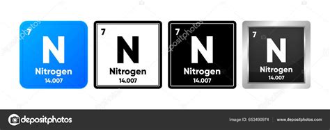 Nitrogen Chemical Element Atomic Number Atomic Mass Electronegativity