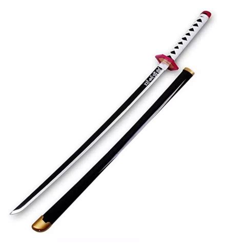 Sword Replicas Demon Slayer Wood Sword Replica Standard Nichirin Katana Giyu Tomioka