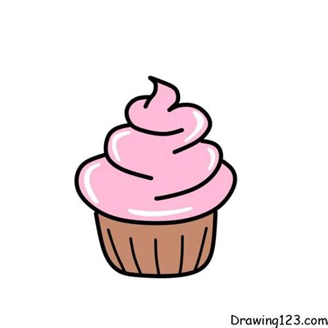 Drawing Cupcake Step 6 2 Tekenen