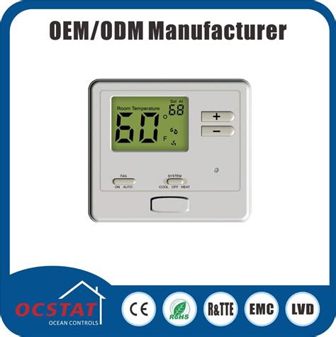 Single Stage 1 Heat 1 Cool Non Programmable Temperature Controller Digital Thermostat And Room