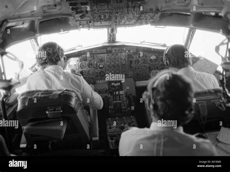 Aeroplane Airplane Aircraft Cockpit Crew Flight Attendant Pilot