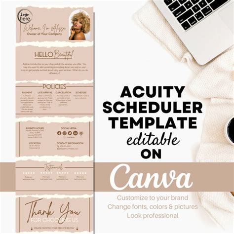 Acuity Scheduler Template Diy Booking Site Template Online Etsy