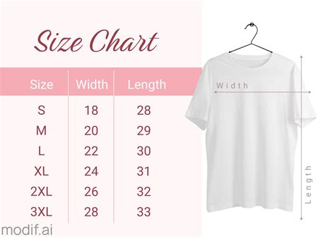 How To Easily Create A Clothing Size Chart 14 Templates