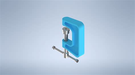 C型夹 Inventor 模型图纸下载 懒石网