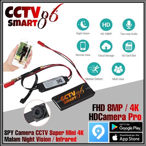Jual Mini Spy Camera Wireless 1080p 4k Full Hd P2p Original Spy Cam