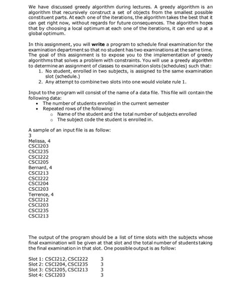 Solved We Have Discussed Greedy Algorithm During Lectures A