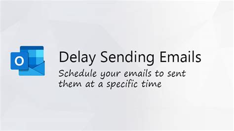 How To Delay Sending Email In Outlook — Lazyadmin