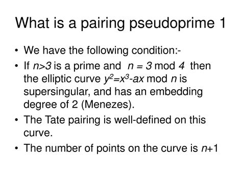 Ppt Pairing Pseudoprimes Powerpoint Presentation Free Download Id