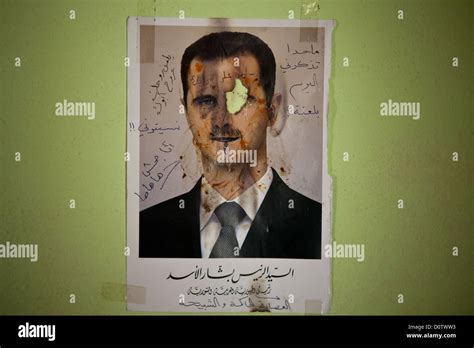 Syria Photograph Of Bashar Al Assad Adorns A Hospital Wall A Patient Who Had Lost An