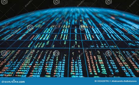 Spherical Data Cloud Visualization 3d Big Data Scientific Processing Futuristic Hud Or Ui