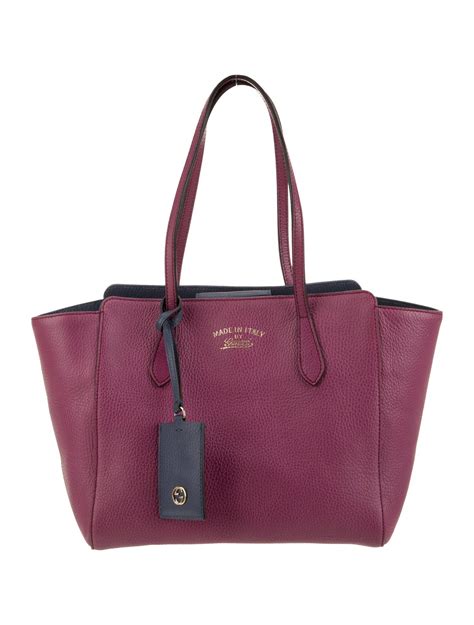 Gucci Interlocking G Swing Small Purple Totes Handbags Guc1711638