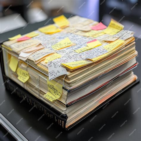 A Reference Book With Highlighted Passages Sticky Notes And Academic