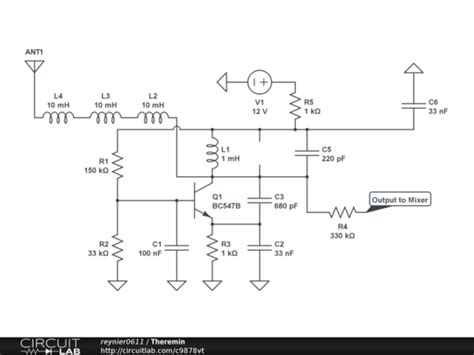 Theremin Circuitlab