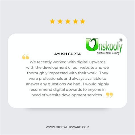 Digital Upward Pvt Ltd On Linkedin Clientreview Digitalupward Customersatisfaction