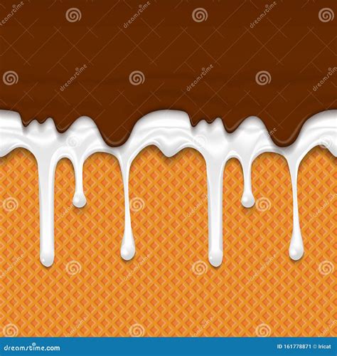 Waffle Cone Texture Vector