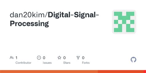 Github Dan Kim Digital Signal Processing