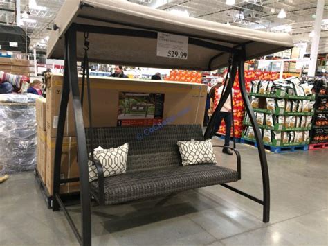 3 Person Patio Swing With Canopy Costco Patio Ideas