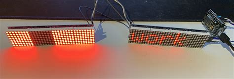 Max7219 In Series With Esp8266 Nodemcu Flickering And Lightens Only