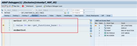 Exploring Abap Debugger 3 Abap Debugging Controls Discovering Abap