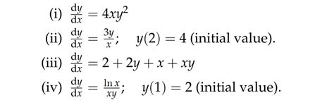 Solved I Dxdy 4xy2 Ii Dxdy X3y Y 2 4 Initial Value