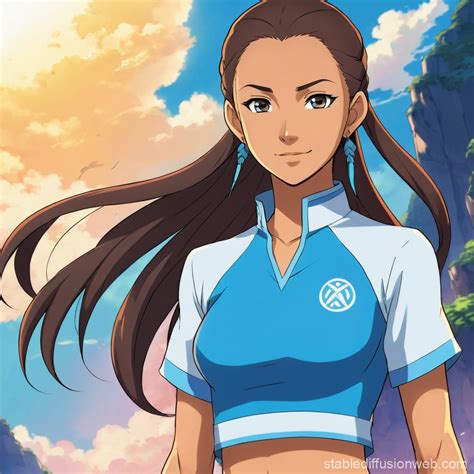 Katara Avatar The Last Airbender Fashionable Outfit Stable Diffusion Online