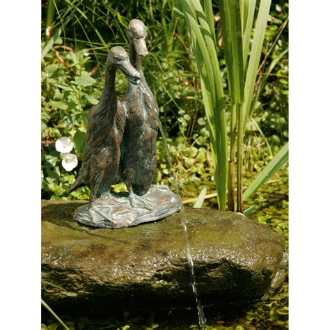 Teichfigur Wasserspeier Laufenten Hxbxt 27 X 15 X 16 Cm Kaufen Bei Obi