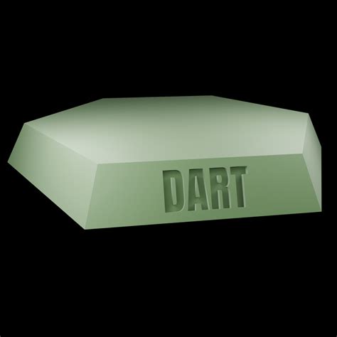 3d Printable Dart Battletech Hex Base By James Hall