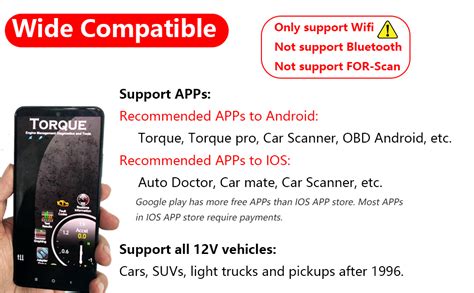 Wifi Elm327 Obd2 Adapter Scanner Reader For Ios Iphone And Android Phones Obd2 To
