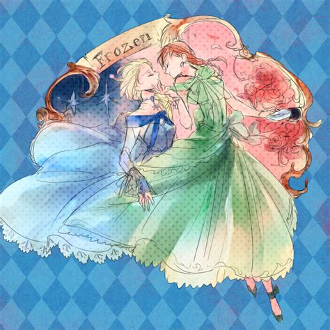 Elsa And Anna Frozen Drawn By Bou Maimoca Danbooru