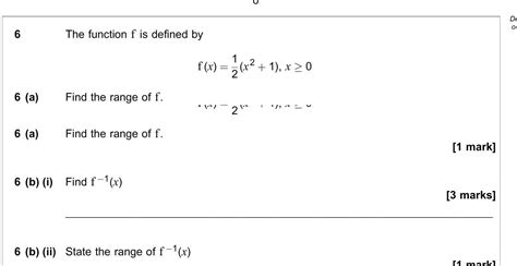 A Level Aqa Maths Pure Functions The Function F Is Defined By