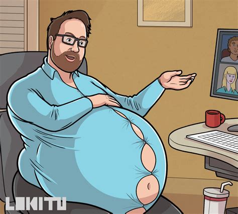 Rule 34 Beard Belly Button Big Belly Brown Hair Computer Glasses Huge