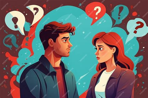 Premium Photo Young Troubled Couple Confused Woman And Man Thinking