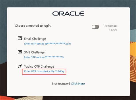 使用 Oracle Advanced Authentication 設定 Yubikey