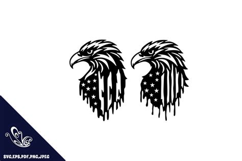 Patriotic Eagle Flag Svg Laser Cutting Graphic By Svg Maker · Creative Fabrica