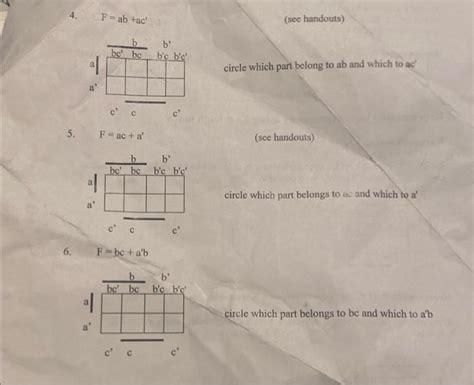 Solved 1 Given Karnaugh Map For Three Variaicies A B C